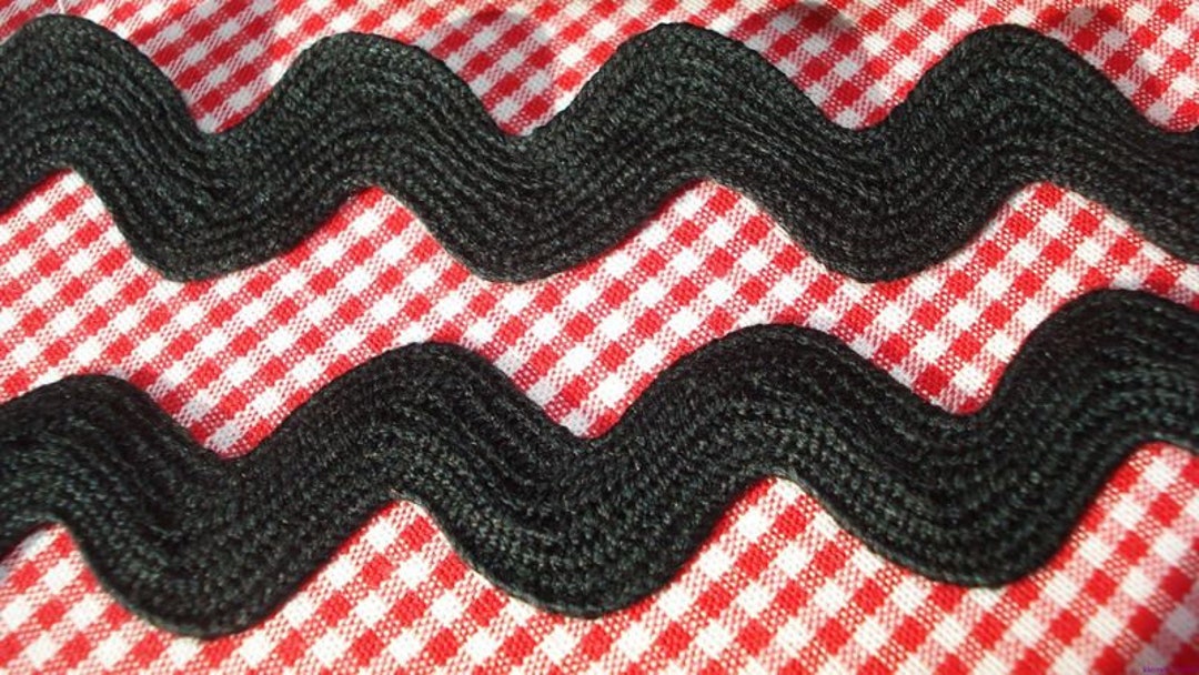 2 M Rick Rack in Black 15 Mm - Etsy