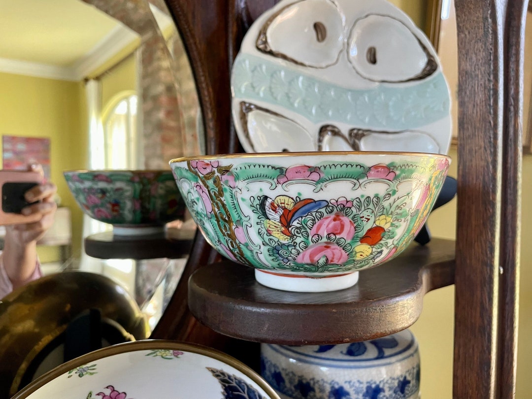 Vintage Rose Medallion Bowl in the Famille Rose Canton Pattern 6" - Etsy
