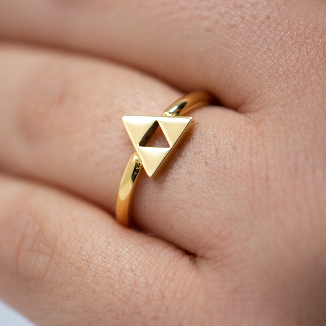 Legend of Zelda Triforce Ring 18ct Gold Plated - Etsy