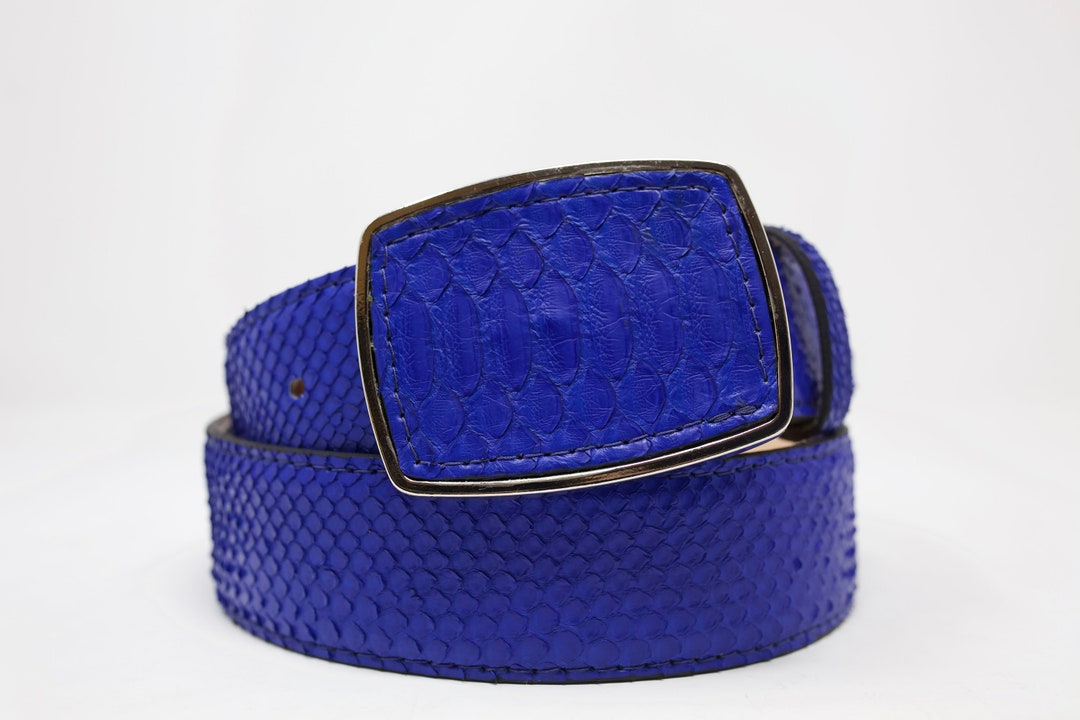 Blue Snake Belt - Etsy