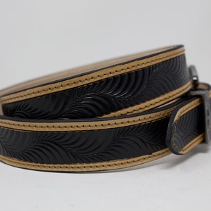 Personalized Handtooled Belt, Western Leather Belt, Hand Painted Belt ...