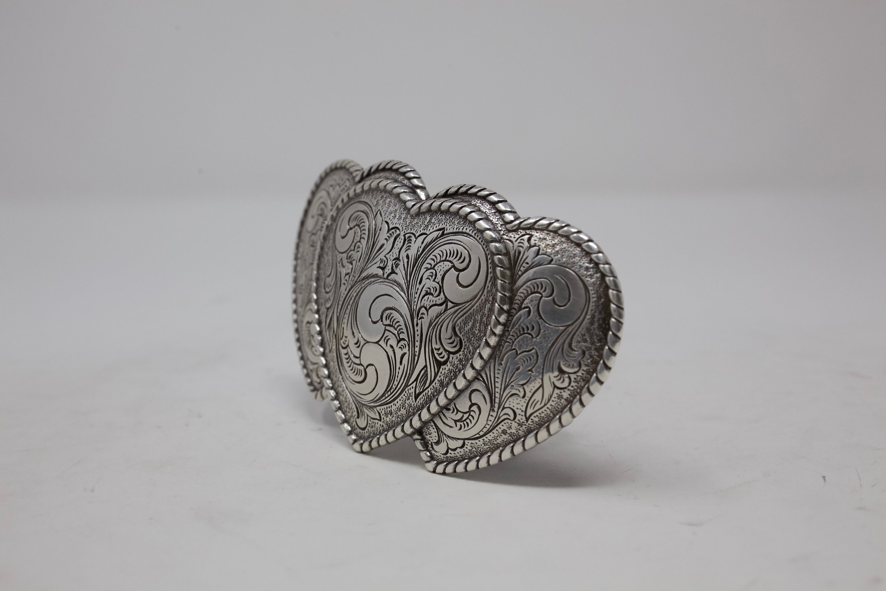 Triple Hearts Belt Buckle,( 1.5'') Removable Western Buckle - Etsy