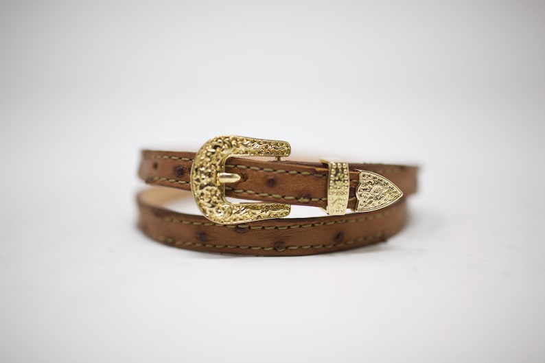 Ostrich Hat Band, Exotic Leather Hat Band, Toquilla, (1/4'') Western ...