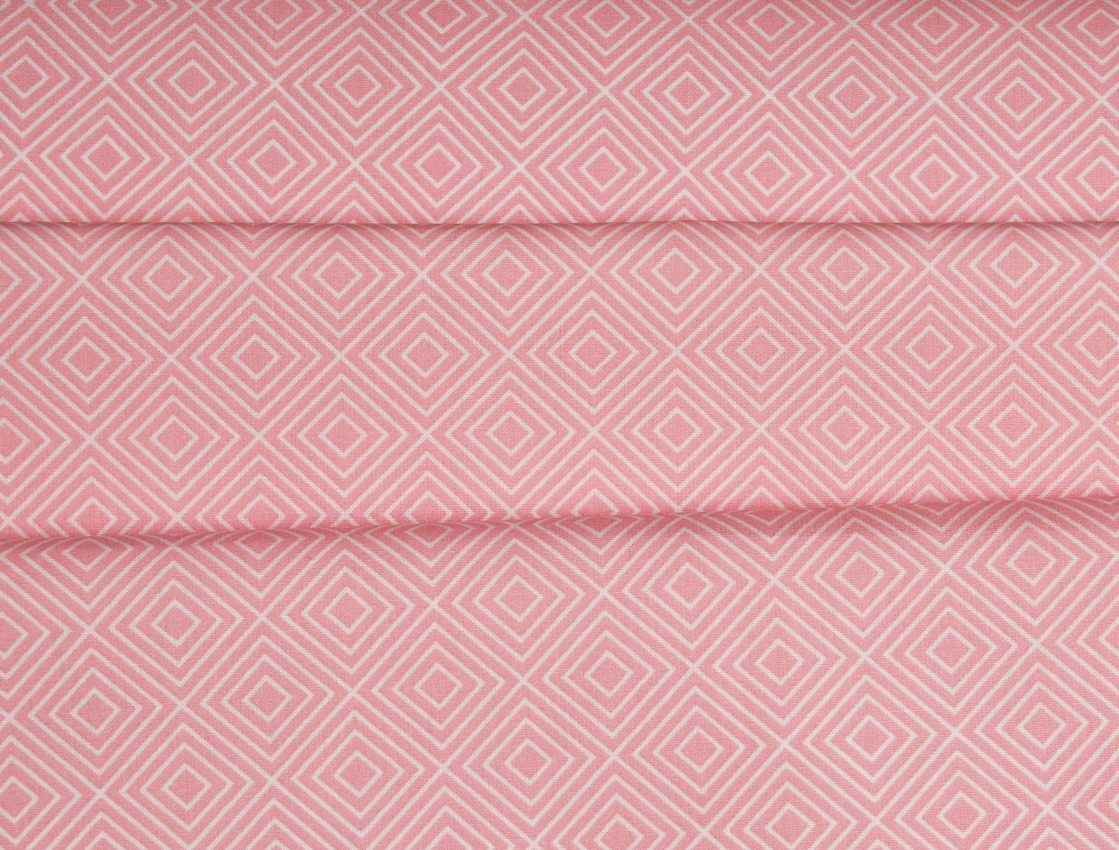 Stoff geometrisch Rauten rosa, Stoff grafische Muster - Etsy.de