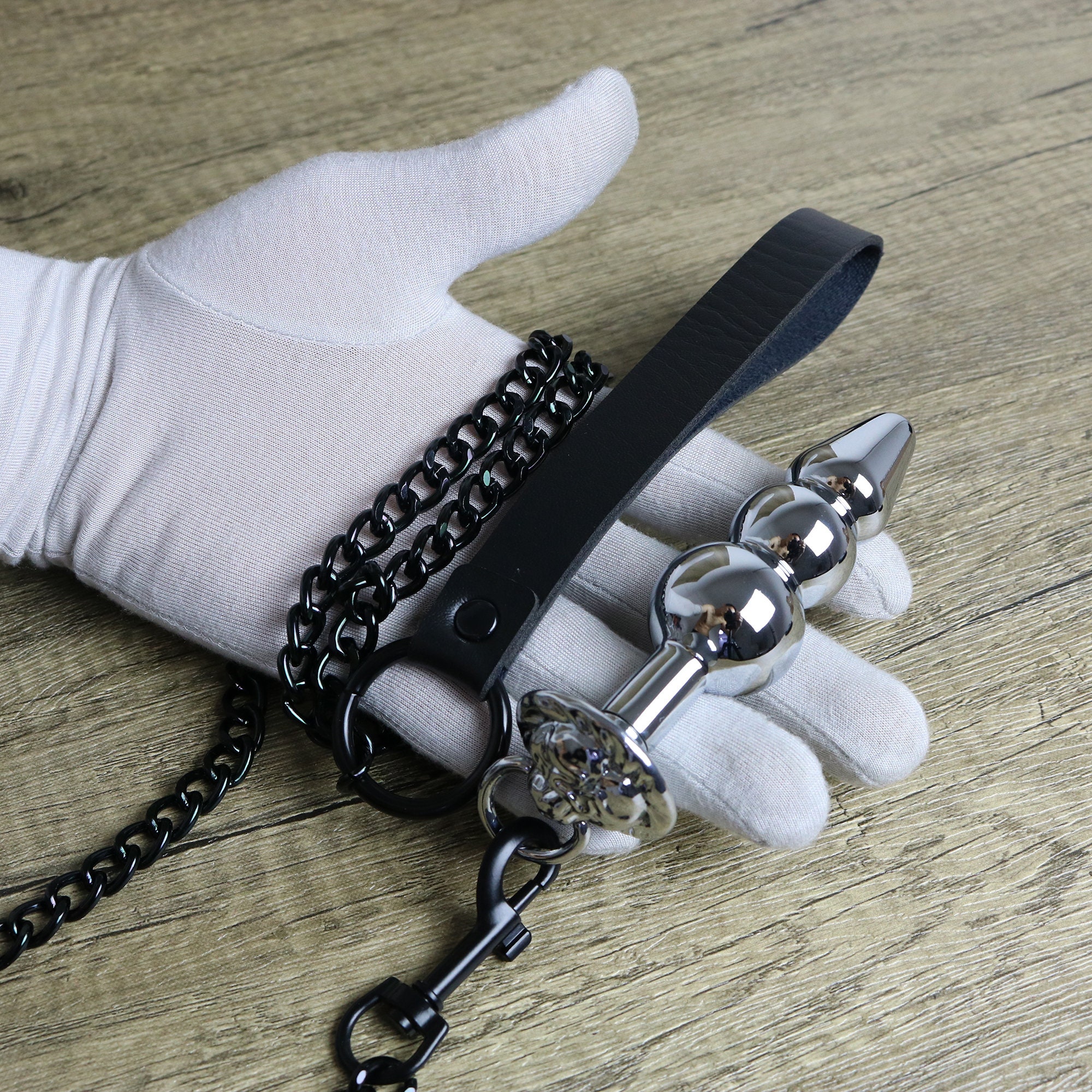 Metal Butt PlugAnal Plug with Chain Leash | Etsy