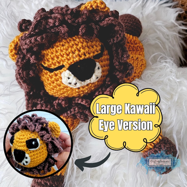 Crochet Lion Ragdoll Pattern – Kawaii Amigurumi Cuddler (PDF Pattern ...