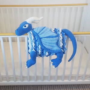Dragon Baby Blanket & Lovey Baby Shower Set CROCHET PATTERN | Dragon ...
