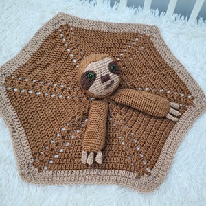 Sloth Baby Blanket & Lovey Baby Shower Set CROCHET PATTERN | Jungle ...