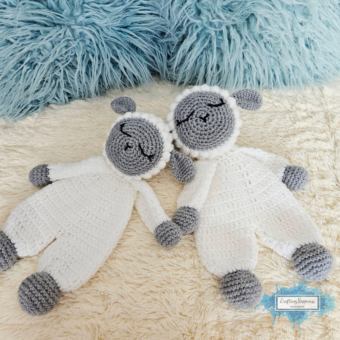 Lamb Ragdoll Crochet Pattern | Sheep Toy | Baby Lovey Blanket (PDF) - Etsy