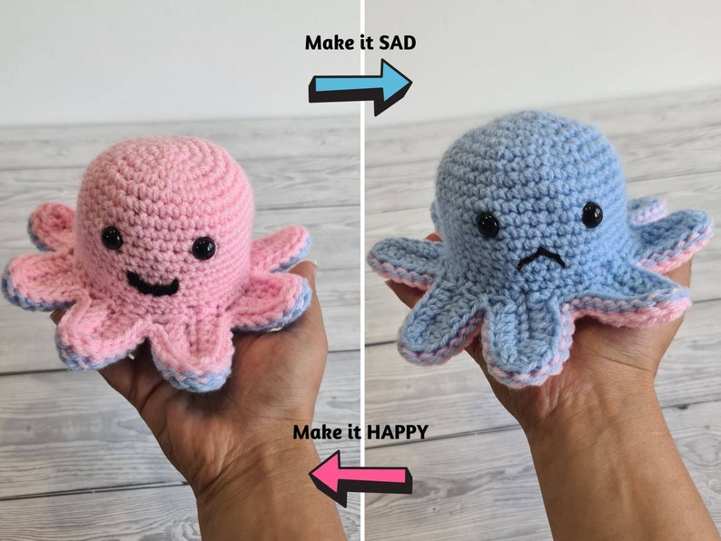 3 Reversible Crochet Amigurumi Toys Bundle Reversible | Etsy UK