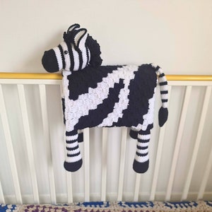 3in1 Safari Zebra Baby Blanket Toy Crochet Pattern | Stroller Pram Toy ...