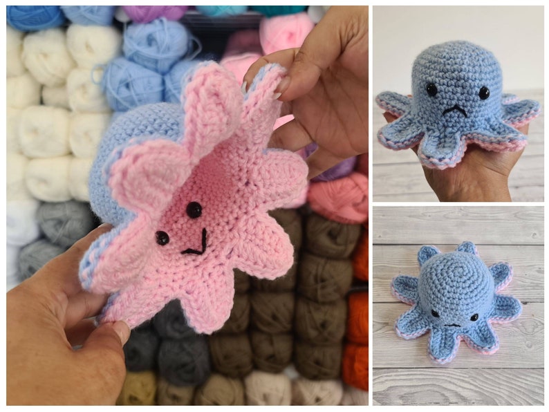 3 Reversible Crochet Amigurumi Toys Bundle Reversible | Etsy UK