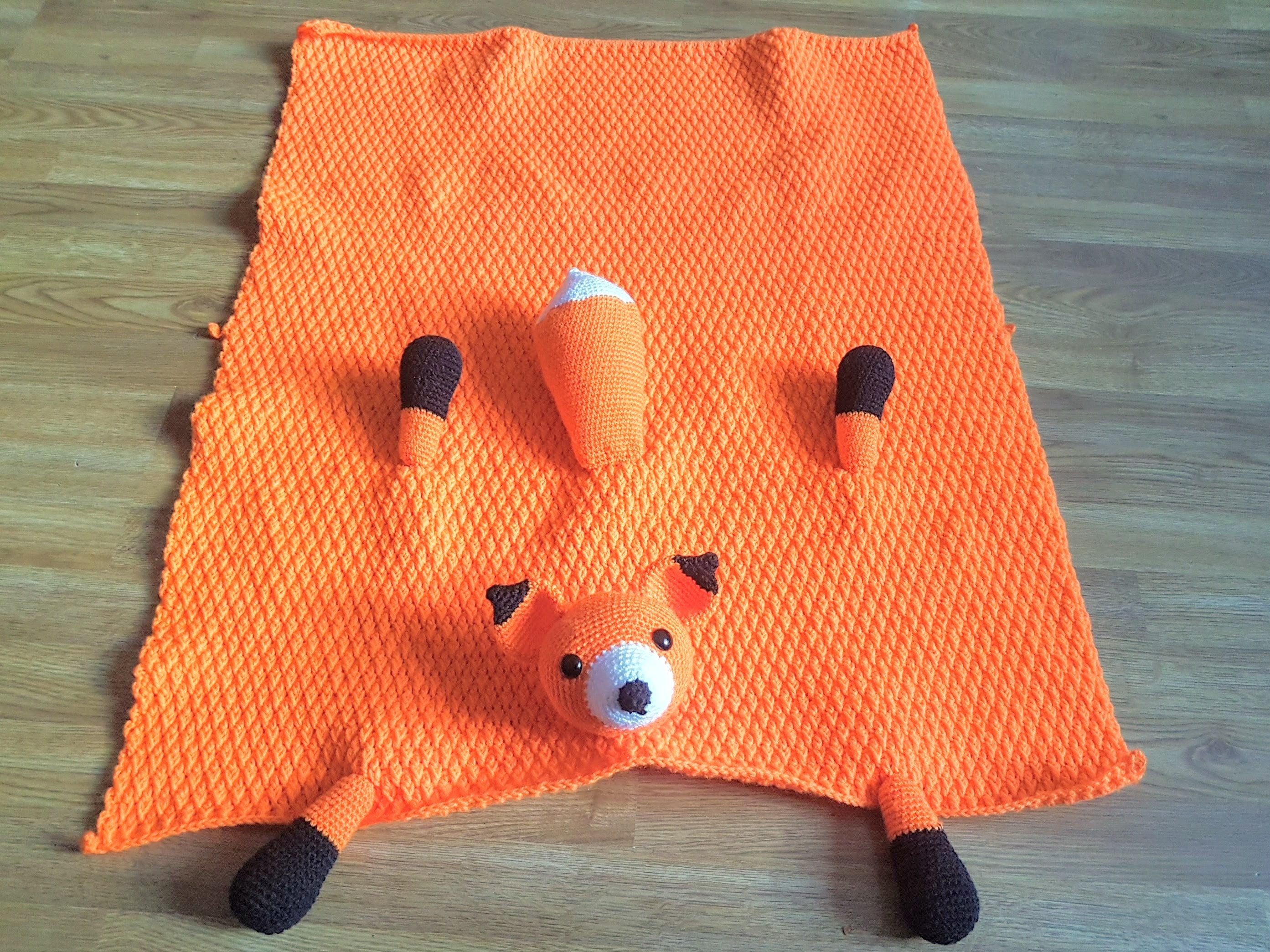 Fox Baby Blanket & Fox Lovey Baby Shower Set CROCHET PATTERN - Etsy UK