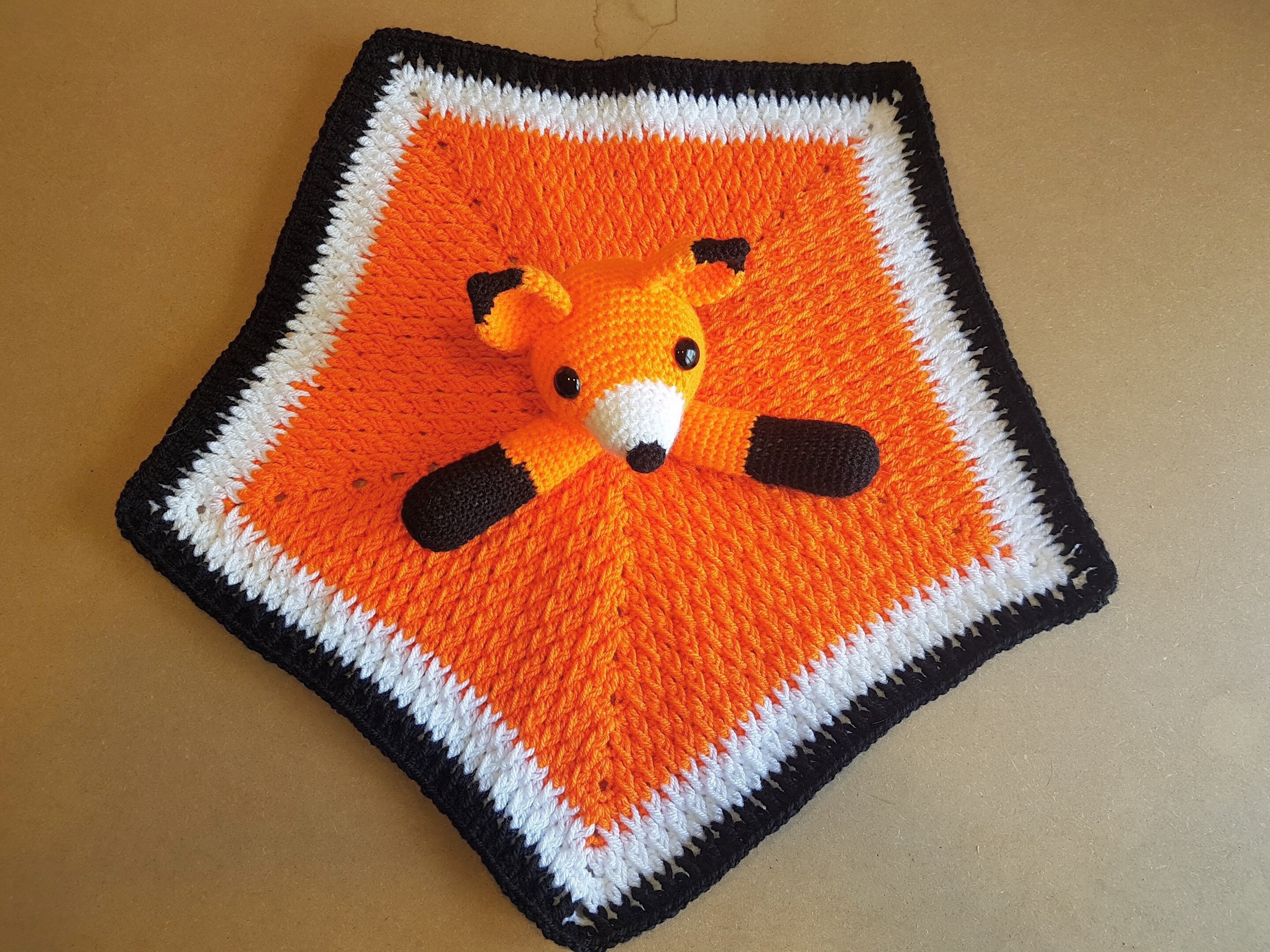 Fox Baby Blanket & Fox Lovey Baby Shower Set CROCHET PATTERN - Etsy UK