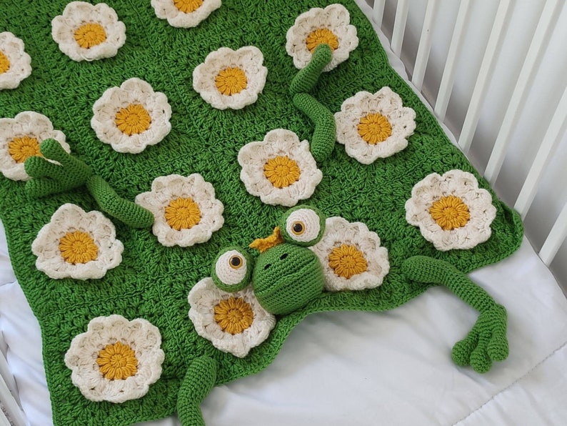 3in1 Jungle Frog Folding Baby Blanket Crochet Pattern Pram - Etsy