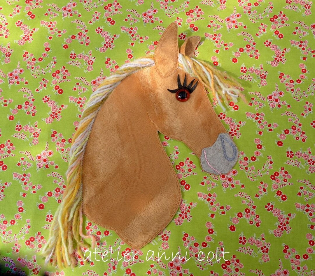 Horse Appliqué, DIY School Cone, Horse Appliqué Faux Fur, Horse Pony ...