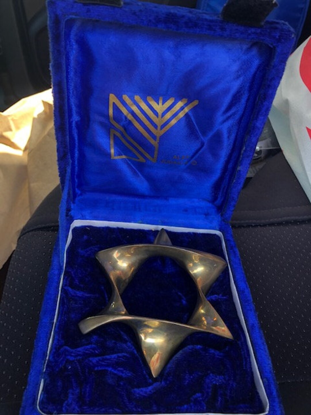 Star of David in Velvet Gift Box by Alef - Etsy