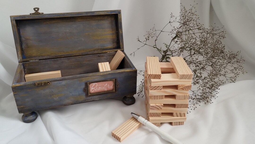 Alternative Guest Book Jenga Blocks Guestbook Natural Wooden Guest Book ...
