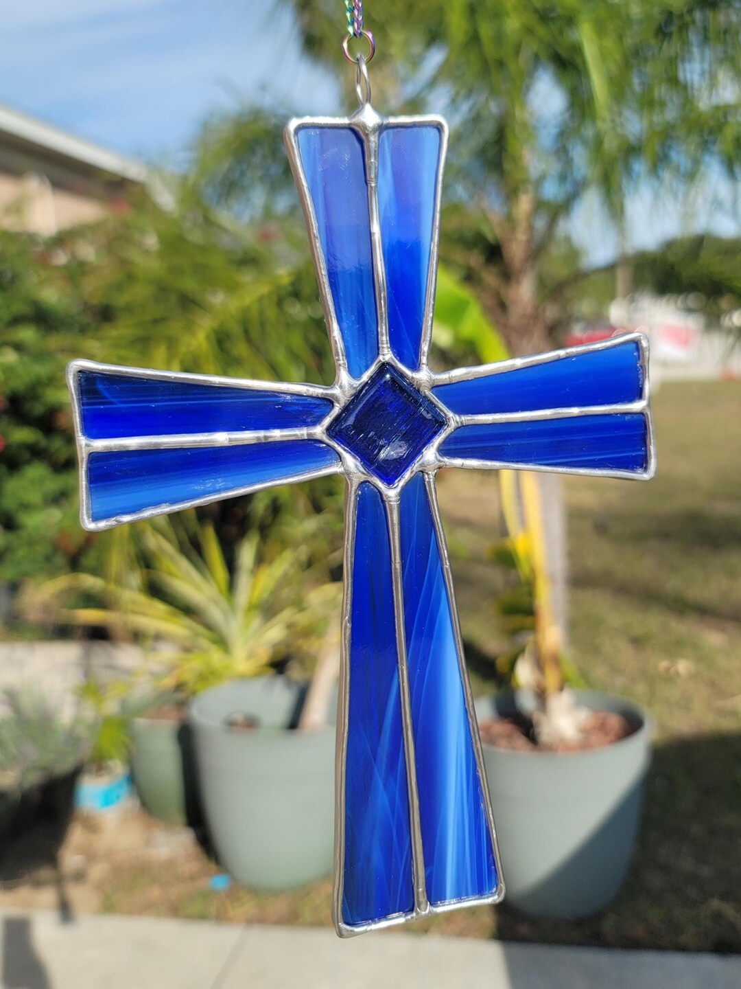 Cross Stained Glass Pattern - Etsy