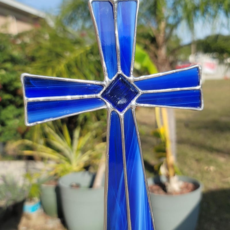 Stained Glass Cross - Etsy