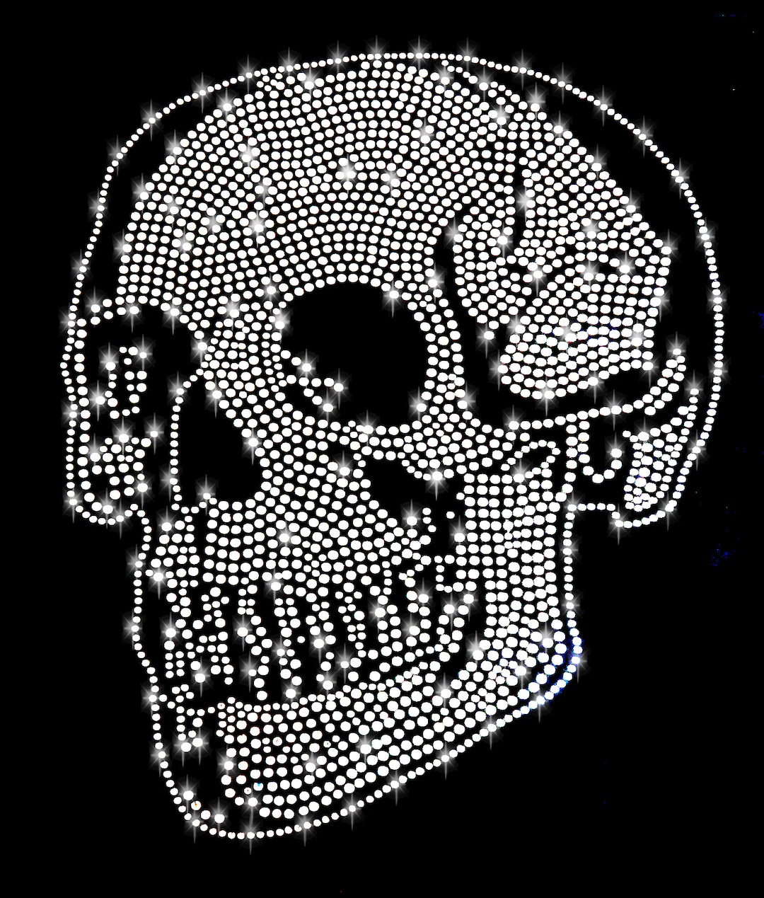 Rhinestone Application Skull Suger Skull Skull Ironing Image ...