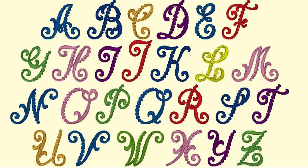 BX Keyboard Letter Fonts - Color Floral ABC 1.5 Inch - (BX Format Only ...