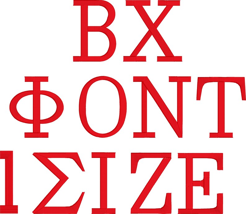 BX Keyboard Letter Fonts - Papillion Greek Alphabet Font 3 Inch - (BX ...