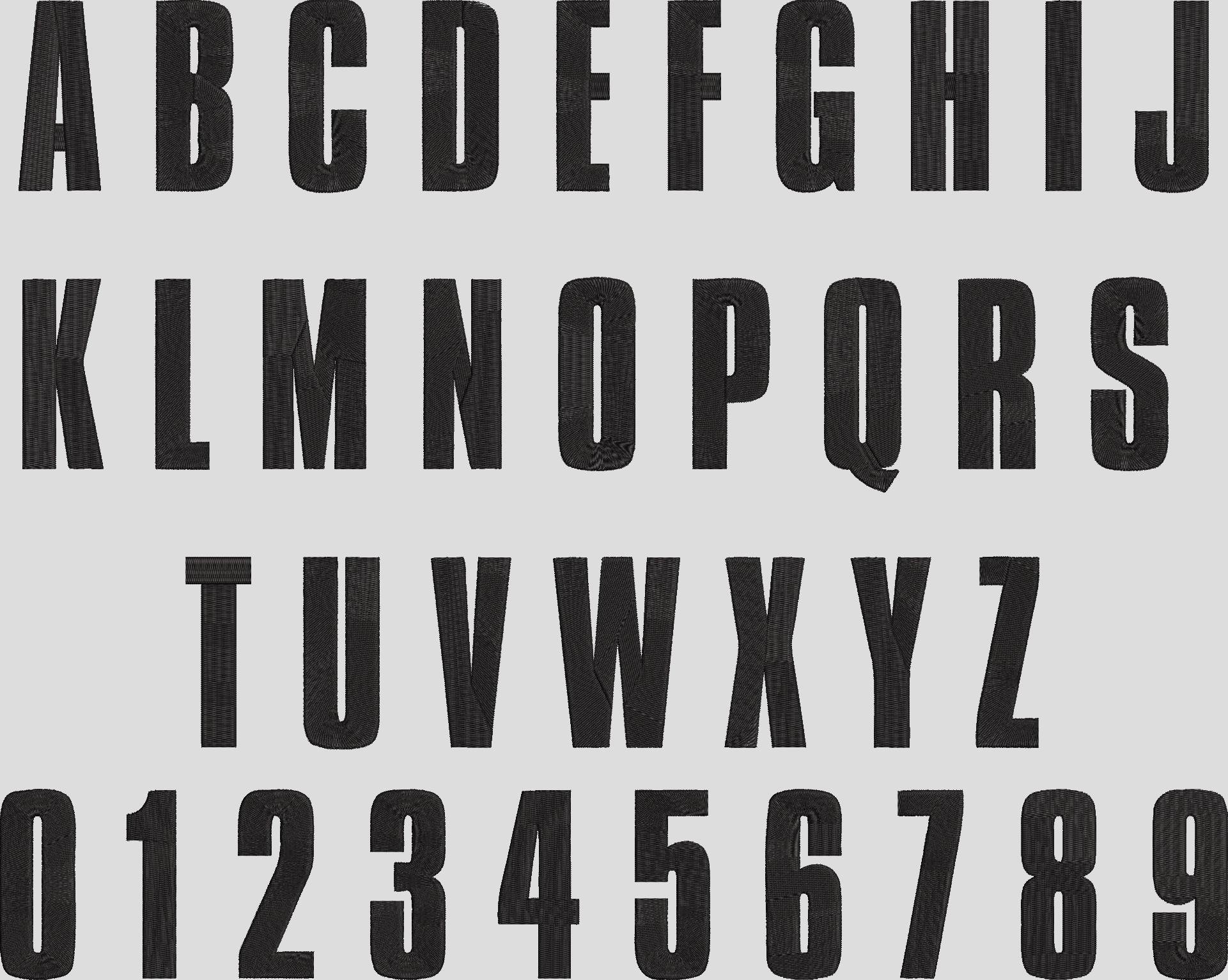 Gangster Kursiv Font Alfabet