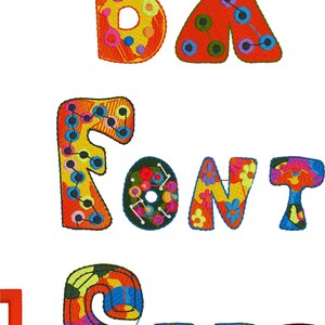 BX Keyboard Letter Fonts - Funky ABC 3.5 Inch - (BX Format Only) - Etsy