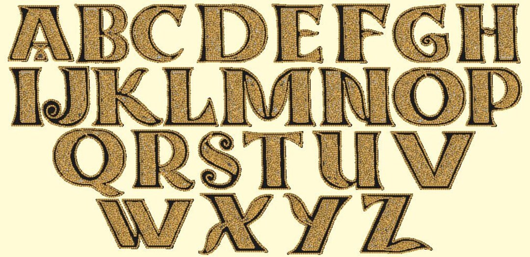 BX Keyboard Letter Fonts - Celtic Style ABC 2.5 Inch - (BX Format Only ...