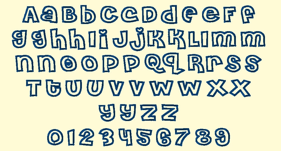 Machine Embroidery Design Letters Cheri Alphabet Applique - Etsy