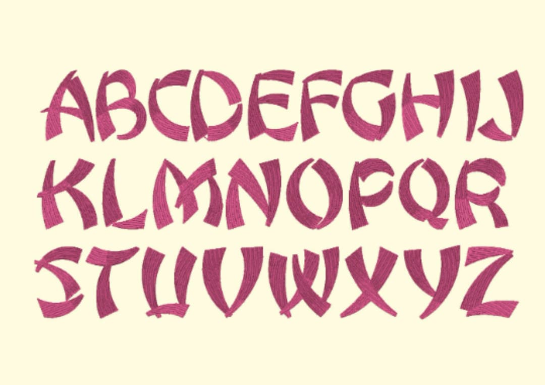 BX Keyboard Letter Fonts - Chinese Bamboo 2.5 Inch - (BX Format Only ...