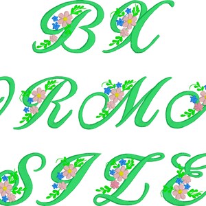 BX Keyboard Letter Fonts - Floral Alphabet 2 Inch - (BX Format Only) - Etsy