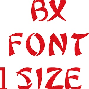 BX Keyboard Letter Fonts - Chinese Bamboo 2.5 Inch - (BX Format Only ...