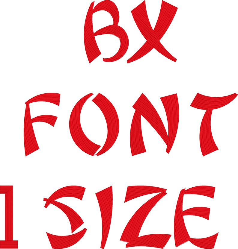 BX Keyboard Letter Fonts - Chinese Bamboo 2.5 Inch - (BX Format Only ...