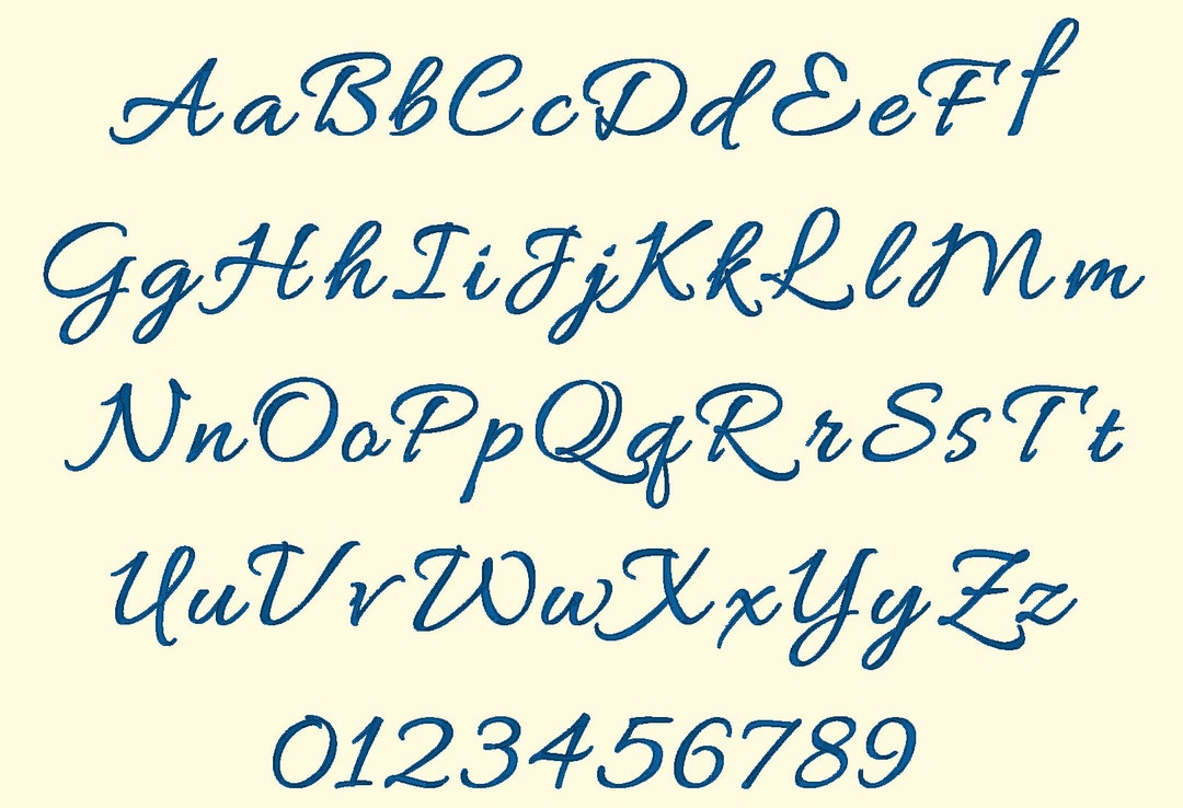 BX Keyboard Letter Fonts - Glamour Script .5-2 Inch - (BX Format Only ...