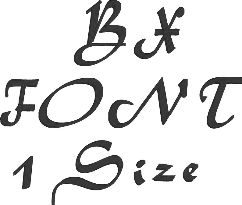 BX Keyboard Letter Fonts - Aladdin Font 2 Inch - (BX Format Only) - Etsy