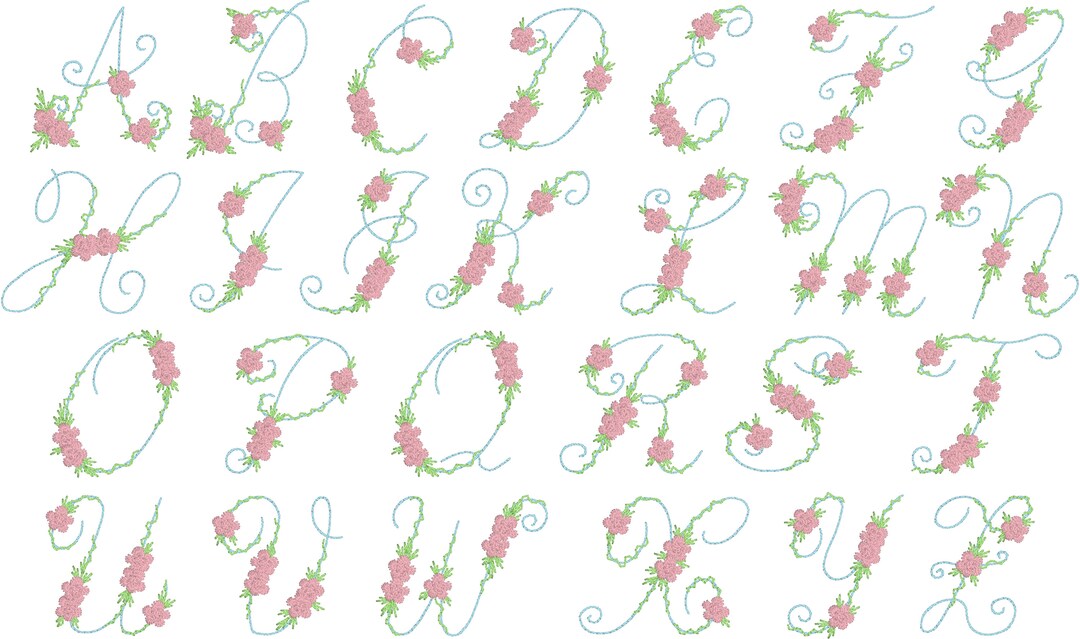 BX Keyboard Letter Fonts Vintage Heirloom Monogram 1.6 Inch BX Format ...