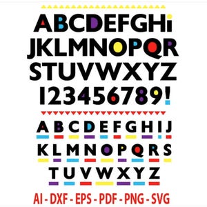Tv Show MARTIN Alphabet Graphics Files for CRICUT SILHOUETTE Cameo ...