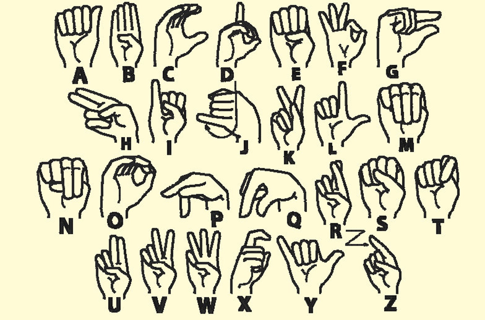 BX Keyboard Fonts Letter - Sign Language ASL - (BX Format Only) - Etsy