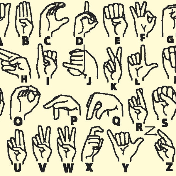Sign Language - Etsy