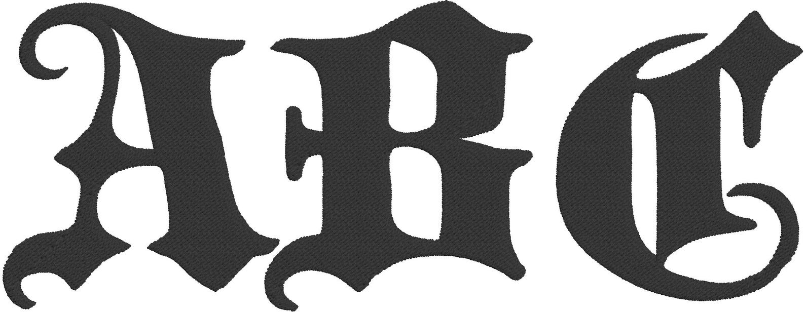 BX Keyboard Letter Fonts - Portcullion Gothic Medieval Style ABC - (BX ...