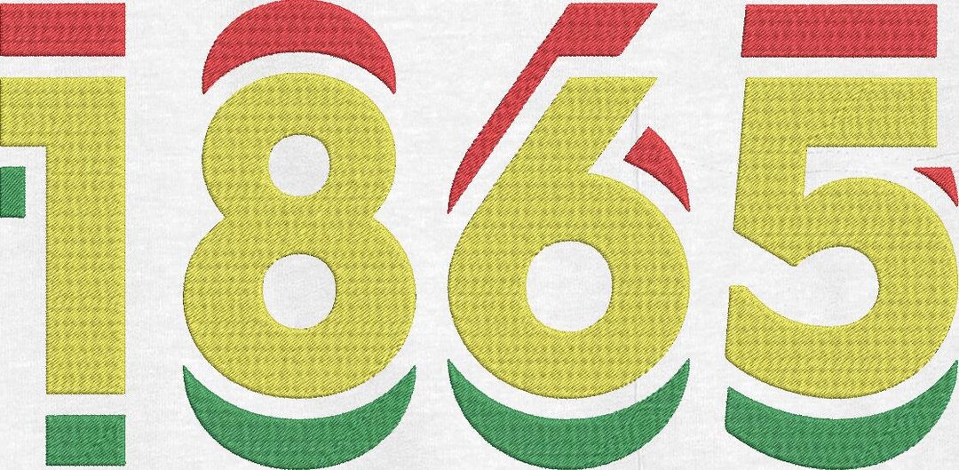Juneteenth 1865 3D - Machine Embroidery Design - Etsy