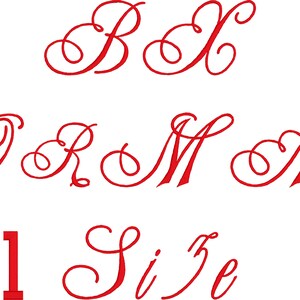 BX Keyboard Letter Fonts - Mono Script 1.5, 2, 3 Inch - (BX Format Only ...