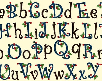 Curly Christmas Font - Etsy