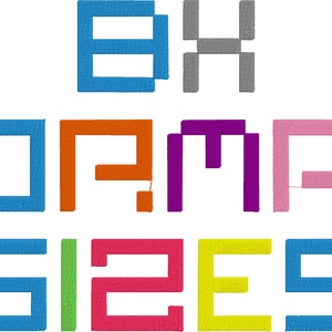 BX Keyboard Letter Fonts - Pixelated Color Style ABC - (BX Format Only ...