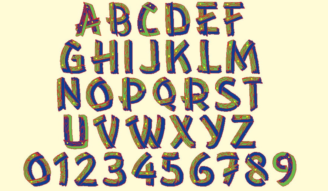 BX Keyboard Letter Fonts - Wood Plank ABC 2.5 Inch - (BX Format Only ...