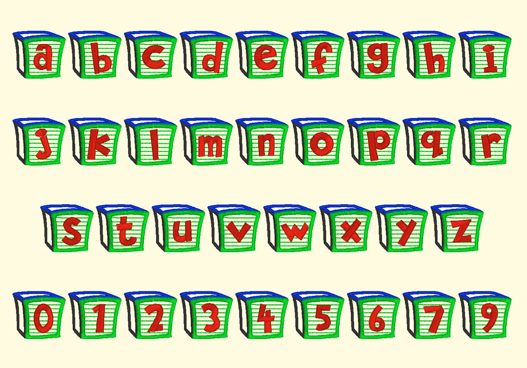 BX Keyboard Letter Fonts - 3D BLOCK Font 1.5 Inch - (BX Format Only) - Etsy