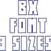 BX Keyboard Letter Fonts - Applique BLOCK City 3-5 Inch - (BX Format ...