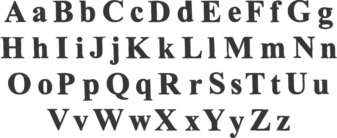 BX Keyboard Letter Fonts - Times Roman Alphabets - (BX Format Only) - Etsy